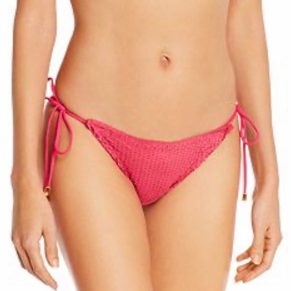 Vix | Swim | Vix Scales Ripple Sidetie Pink Bikini Bottoms | Poshmark